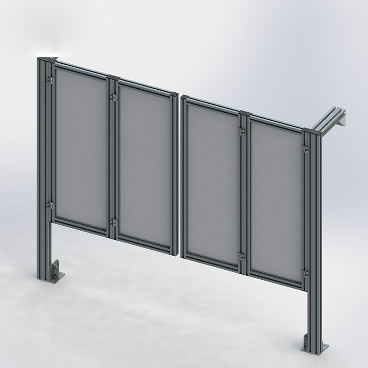 Aluminum Machine Guard Swing Door Kits for Safety Barriers | Standard ...