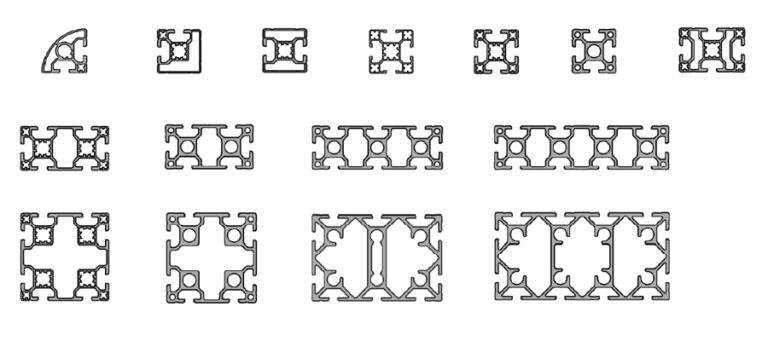 Standard Sizes and Profiles of Aluminum Profiles - Industrial aluminum ...