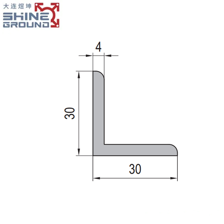 30x30x4mm Aluminium Angle Extrusion Profile | Shine Ground