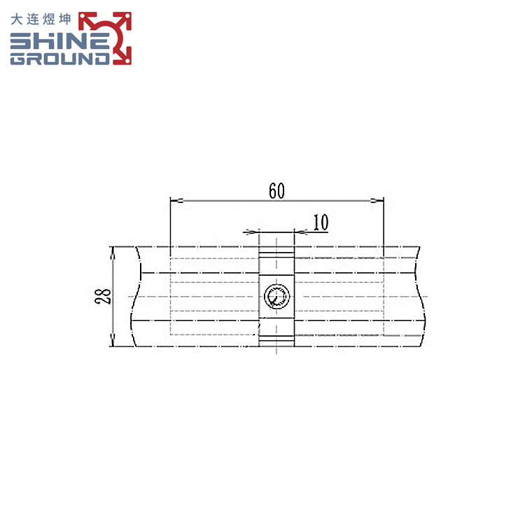 28mm Aluminum Lean Pipe Straight Connector - Aluminum Manufacturer ...
